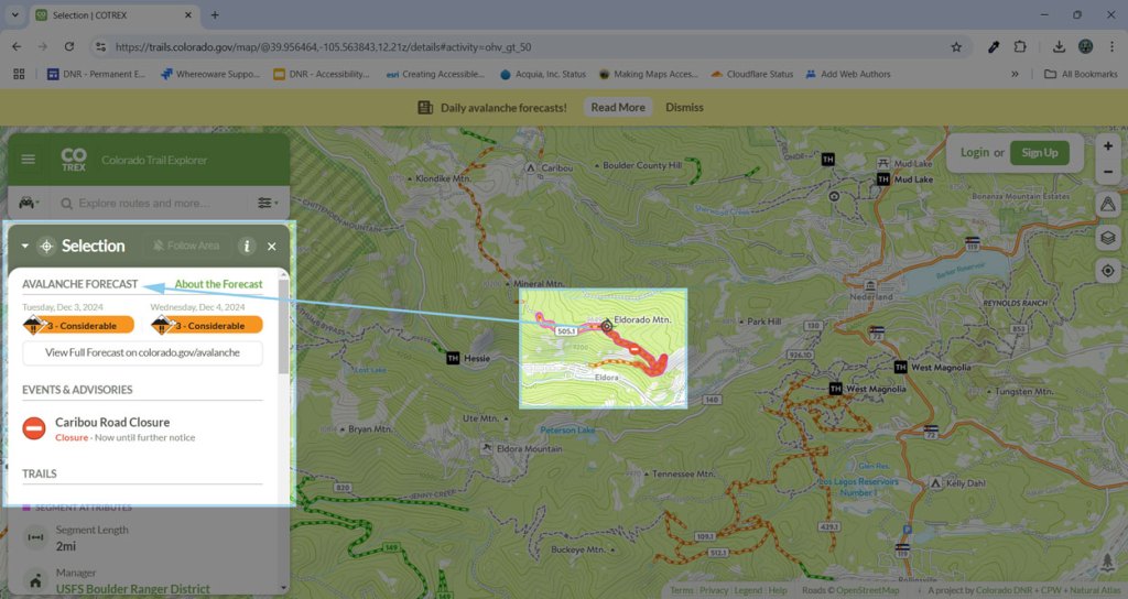 Stay Safe: CAIC Avalanche Alerts Now on COTREX App - Colorado Outdoors ...